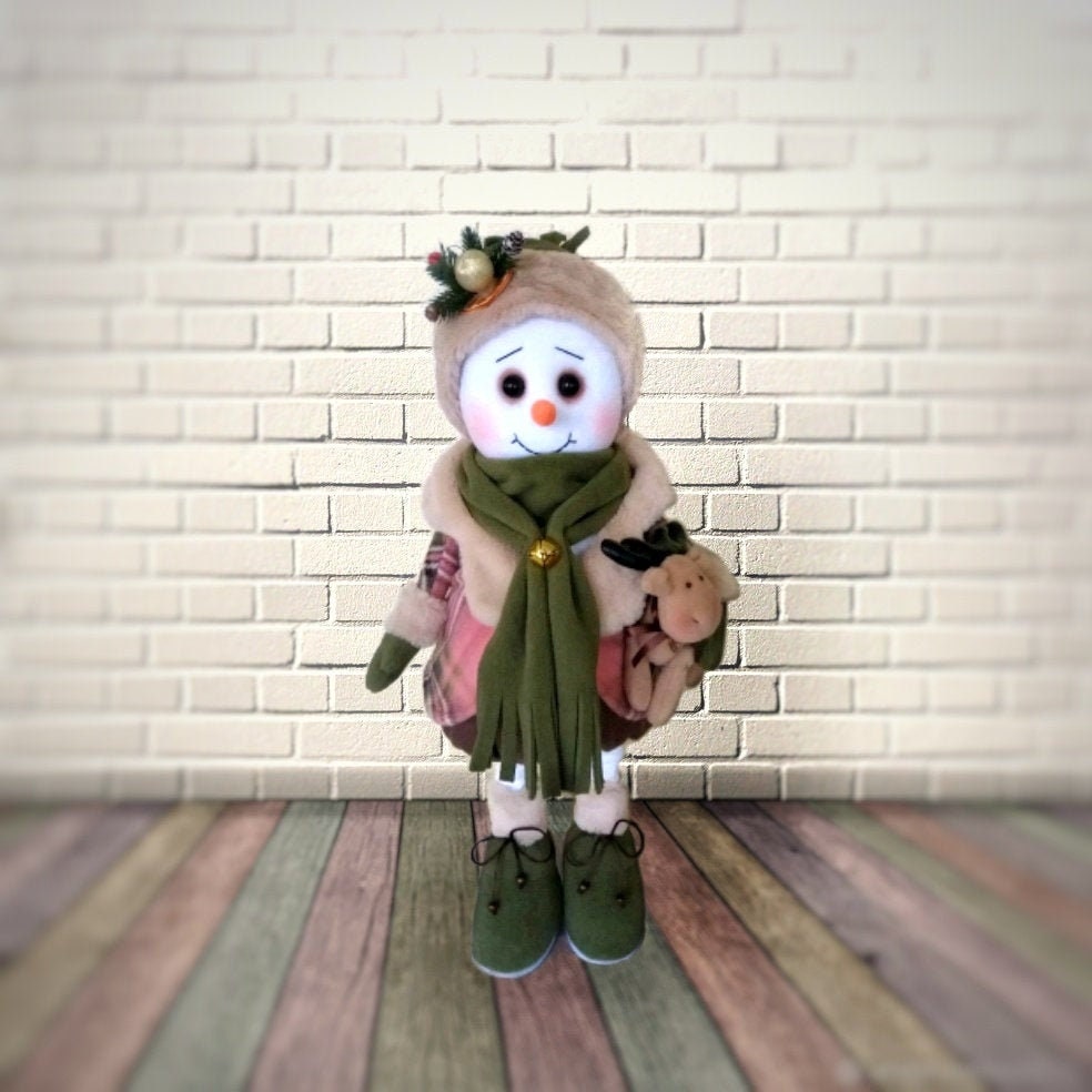 Snowman Big Toy Funny Snowman Christmas Decor Stuffed Snowman - Etsy