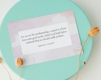 Printable Scripture Cards- Digital Downloads - Trust Scripture Cards ...