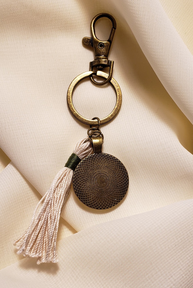 Botanical Green | Embroidery Keychain - Etsy