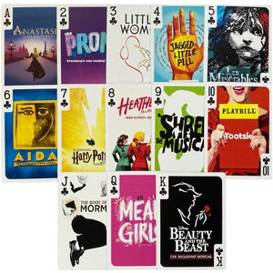 Musical Theatre Playing Cards - Etsy
