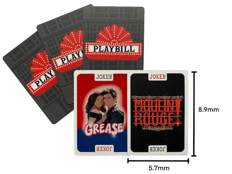 Musical Theatre Playing Cards - Etsy