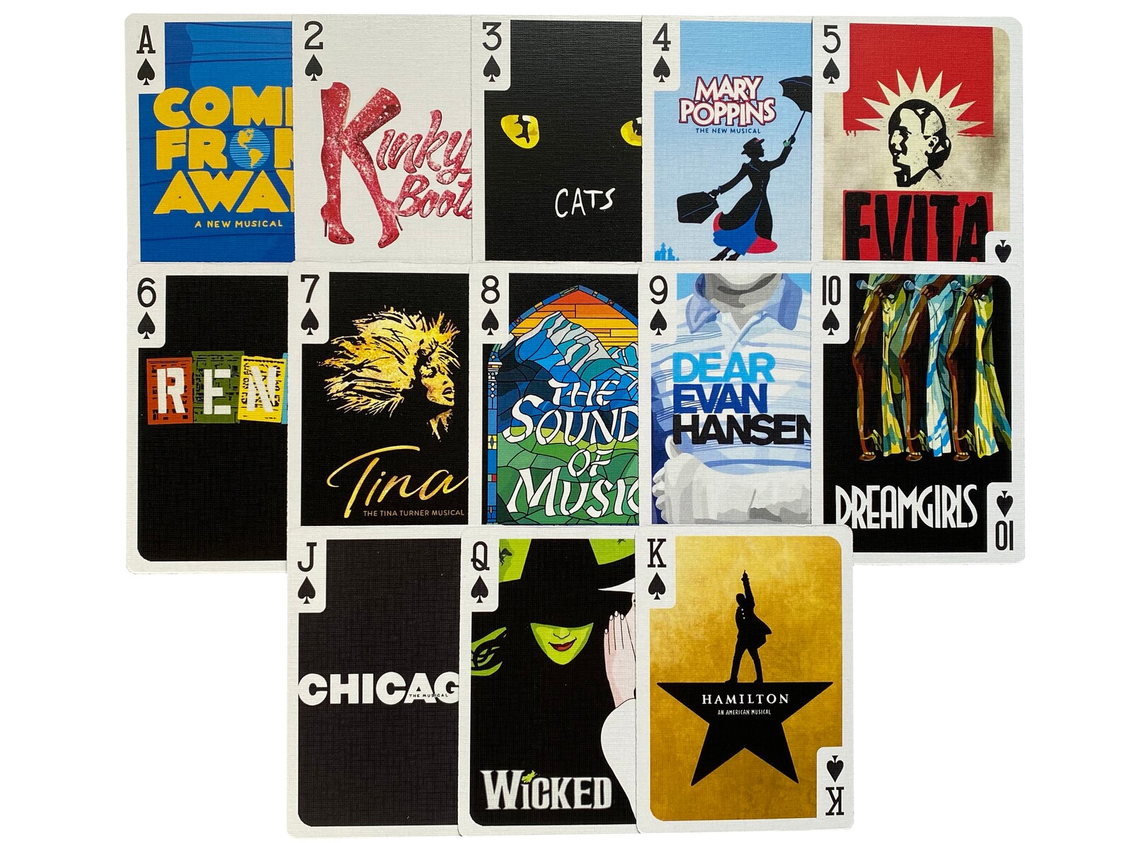 Musical Theatre Playing Cards - Etsy