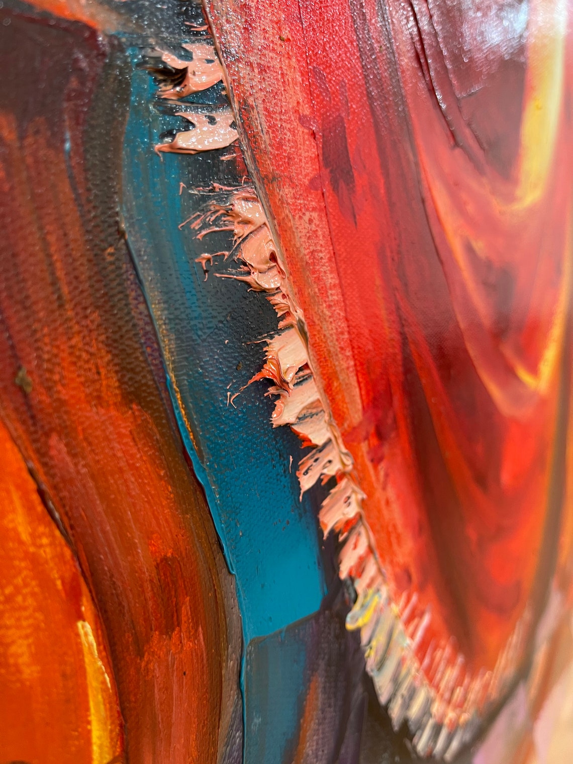 Original Painting passion by Armen Abrahamyan, One-of-a-kind Oil Painting on Canvas, Original ...