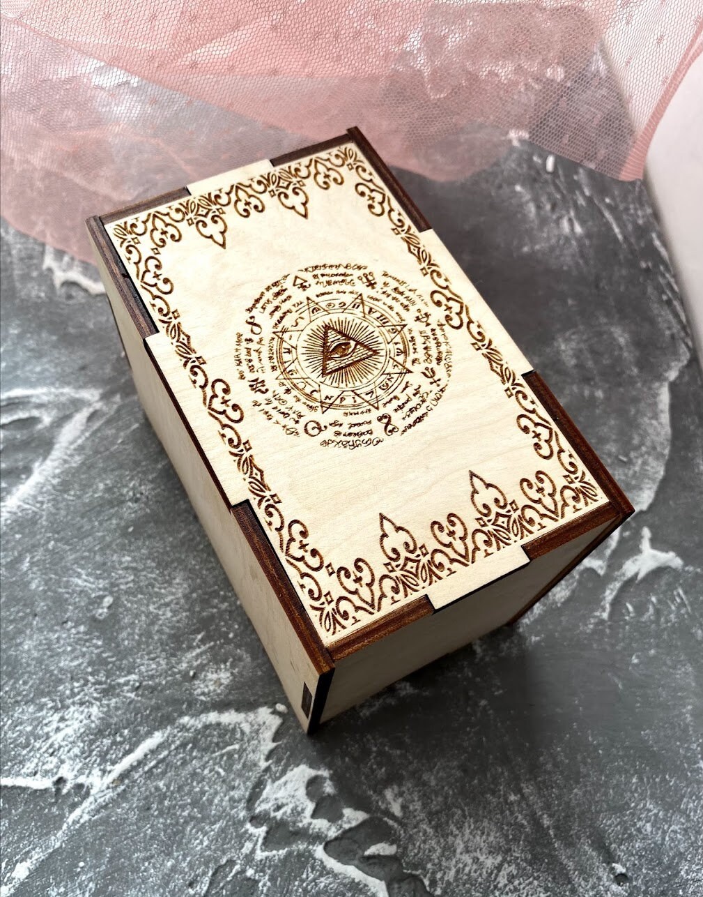 Tarot Deck Gift Set in Wooden Box, Tarot Cards Professional, Wood Tarot ...