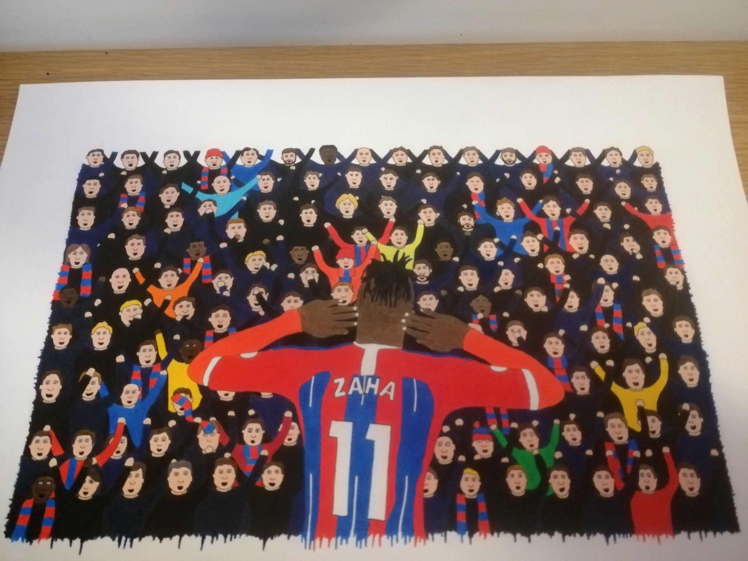 A3 Wilf Zaha Art Print - Etsy UK