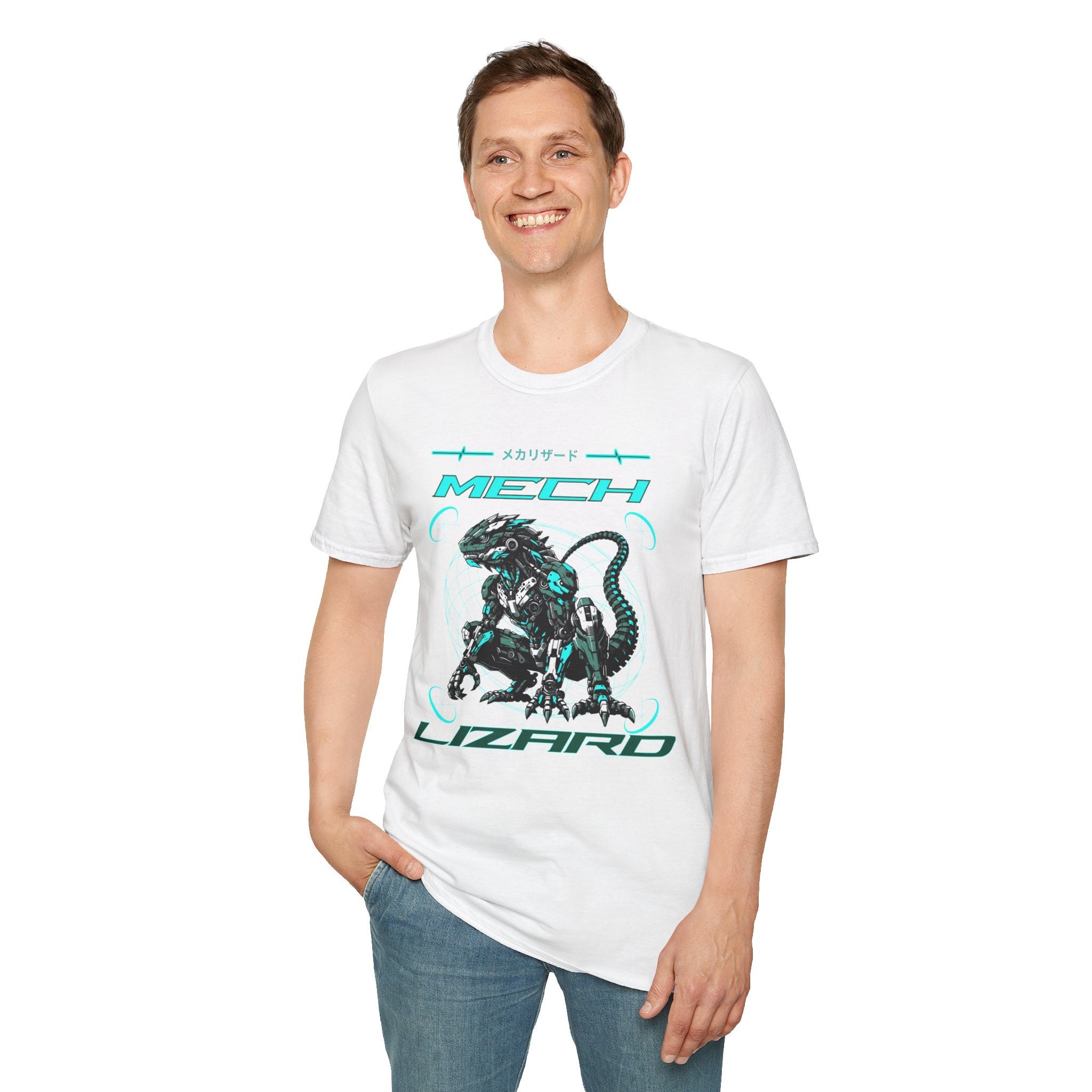Mech Lizard Gundam Mecha Anime Design Unisex Softstyle T-shirt - Etsy