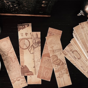 Set of 5 Vintage Style Bookmarks - Etsy