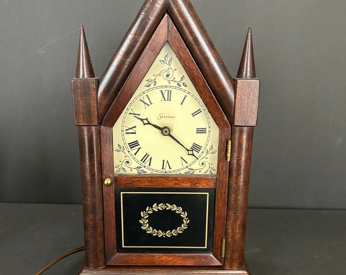 1960s Sessions Steeple Clock Self Starting Electric Model 2W 60 Cycle ...