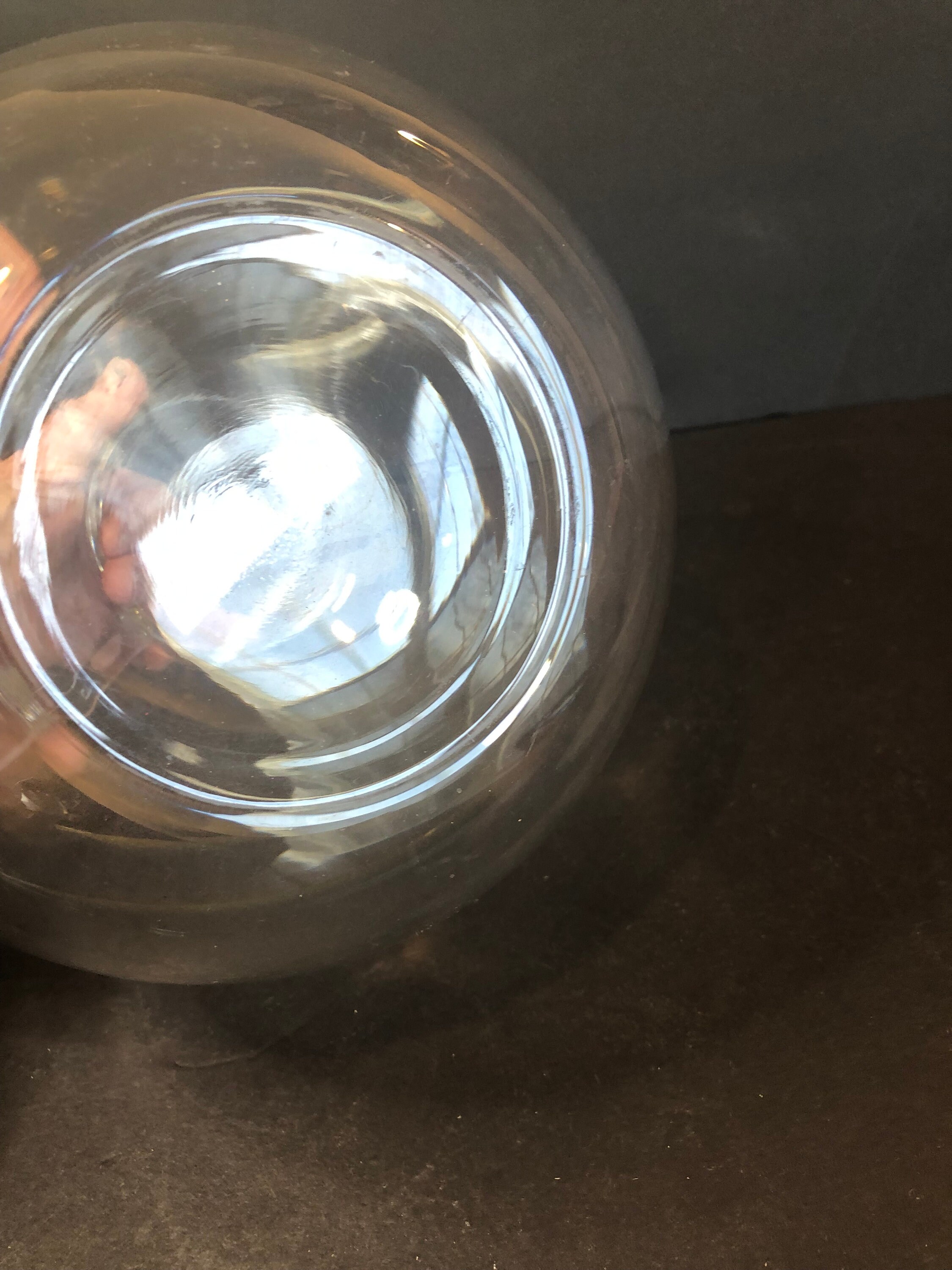 Round Clear Pitcher Vintage - Etsy