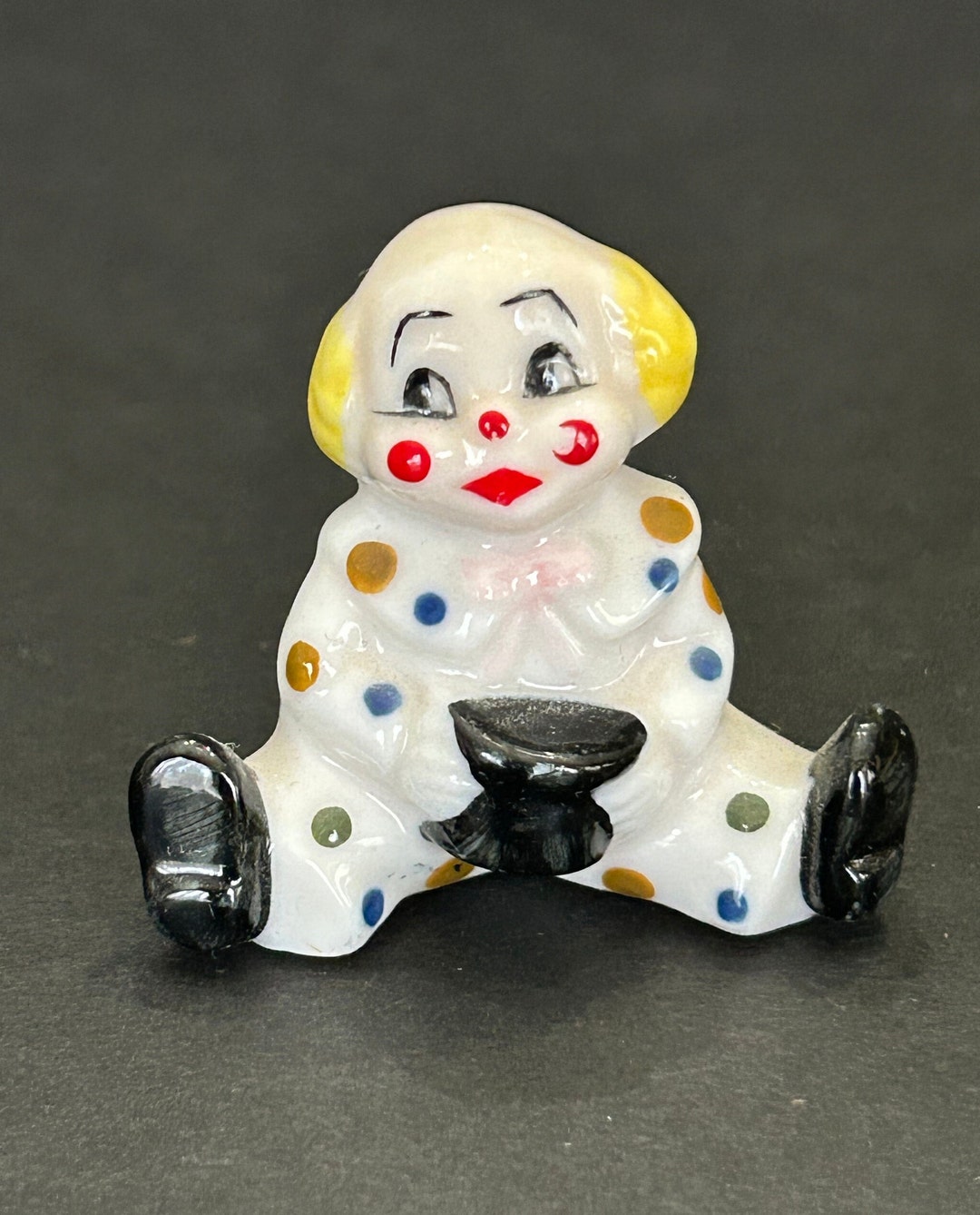 Darling Little Vintage Bug House Miniature Clown Figurine Made - Etsy