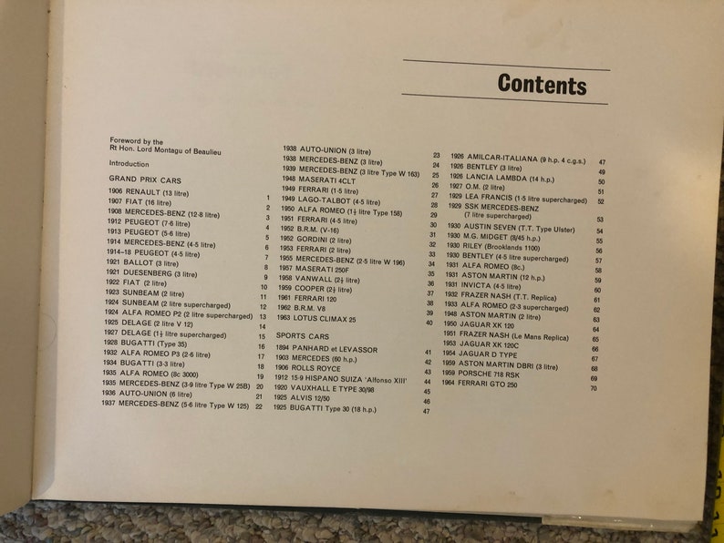 Grand Prix and Sports Cars by Rex Hays Arco Publishing 1965 | Etsy