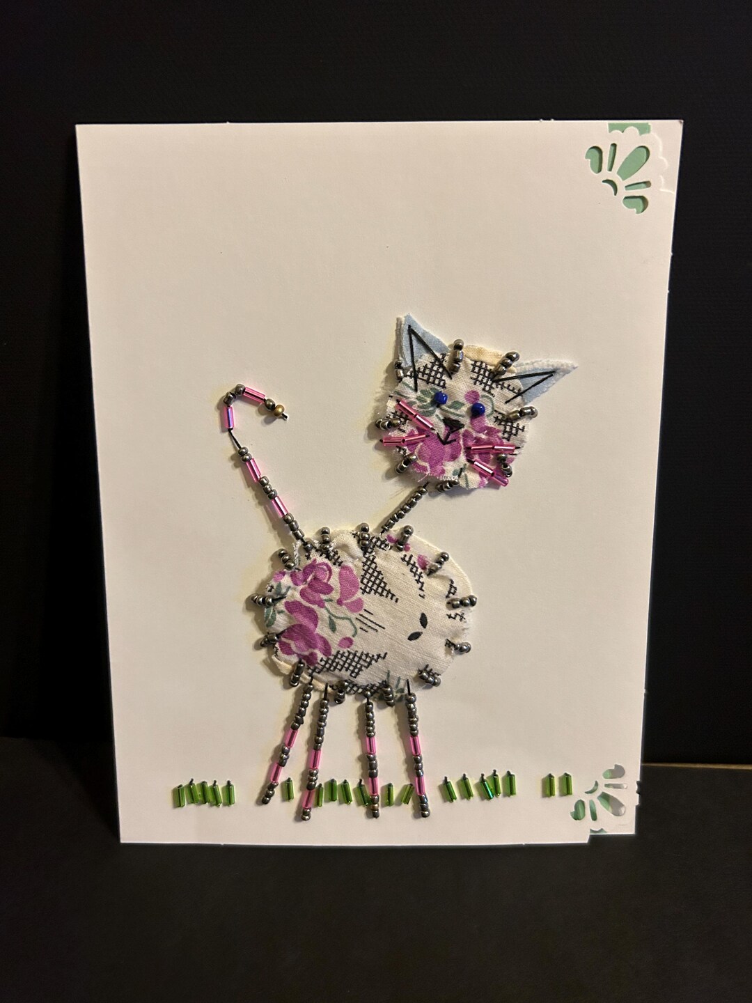 Handmade Quilted Beaded Cards -handstitched Designs - Thoughtfully ...