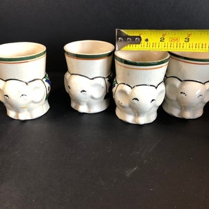 Set of 5 Japanese Elephant Teapot and Four Cups, Pagoda, Vintage Tea ...