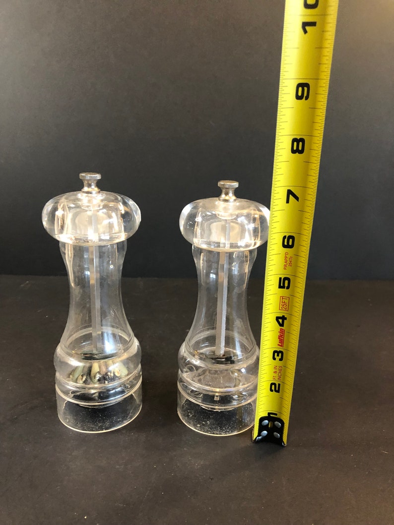Vintage Olde Thompson Acrylic Salt & Pepper Grinder Set: Mid-century ...