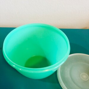 Vintage Green Tupperware Bowl - Etsy