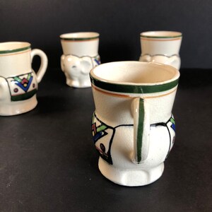 Set of 5 Japanese Elephant Teapot and Four Cups, Pagoda, Vintage Tea ...