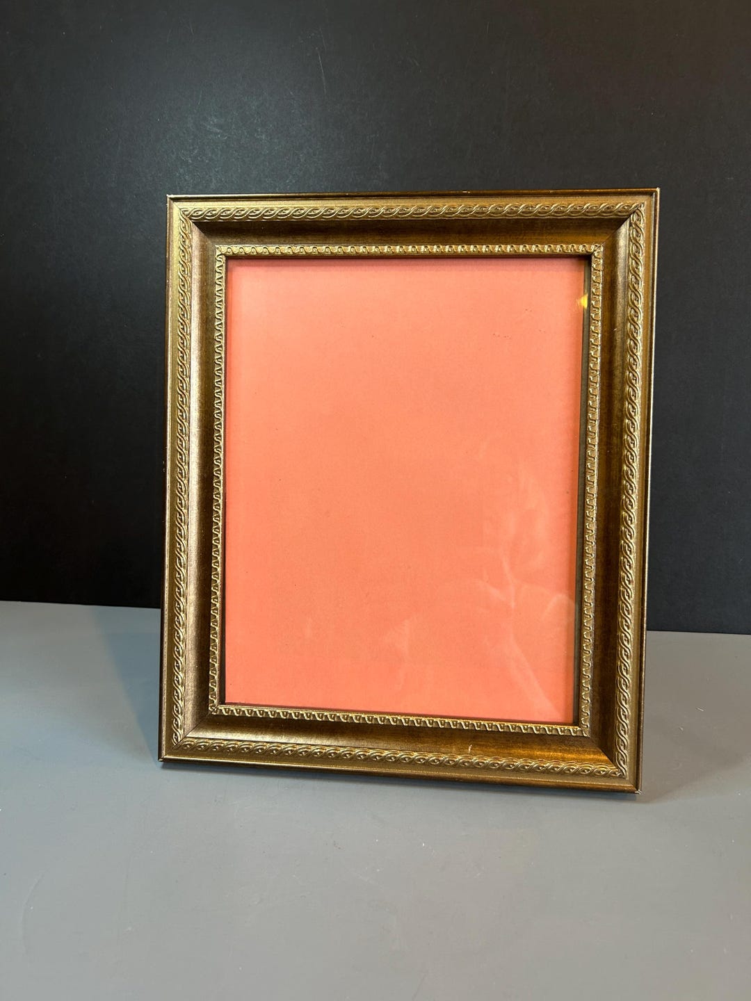 Vintage Wooden Rectangle Frame for 8" X 10" Picture Ornate Scroll ...