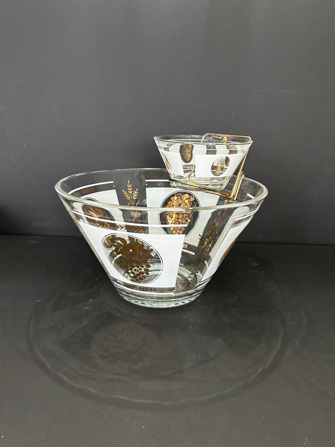 Vintage Large Chip and Dip 1950s Bowls With Bowl Attachment Mid Century ...