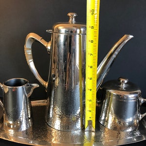 Gebruder Hepp Hammered Metal Tea/coffee Set GEBR. H SCH, Mother's Day ...