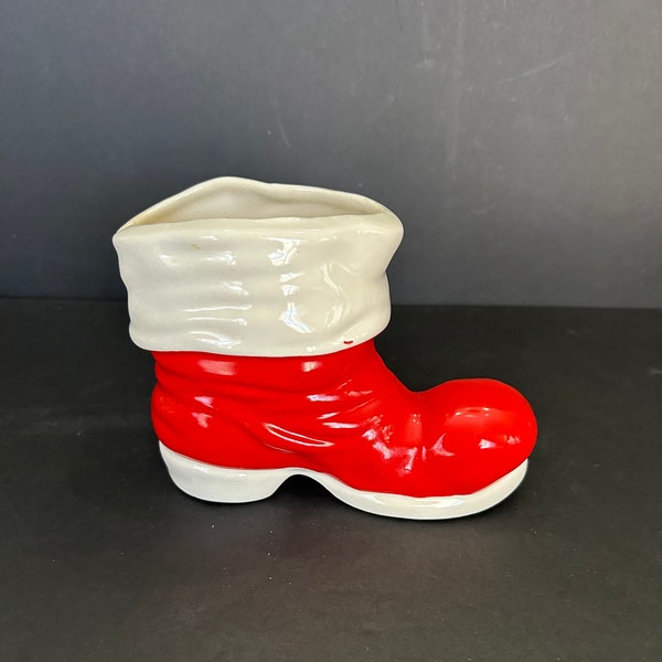 Santa Boot Vase - Etsy