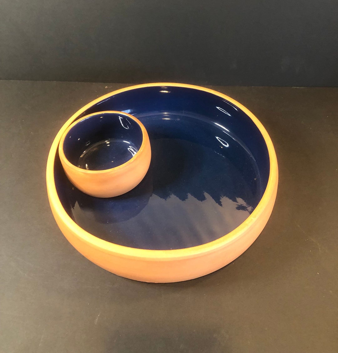 Terra Cotta Chips and Salsa Bowl Made in Portugal by Indoor Outfitters ...