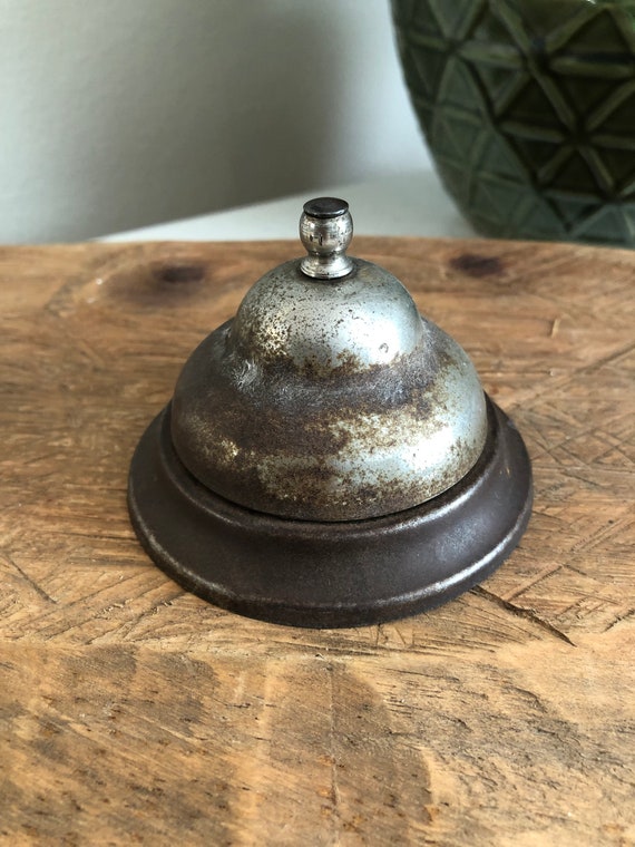 Vintage Metal Hotel Desk Bell 1960s Etsy Ireland