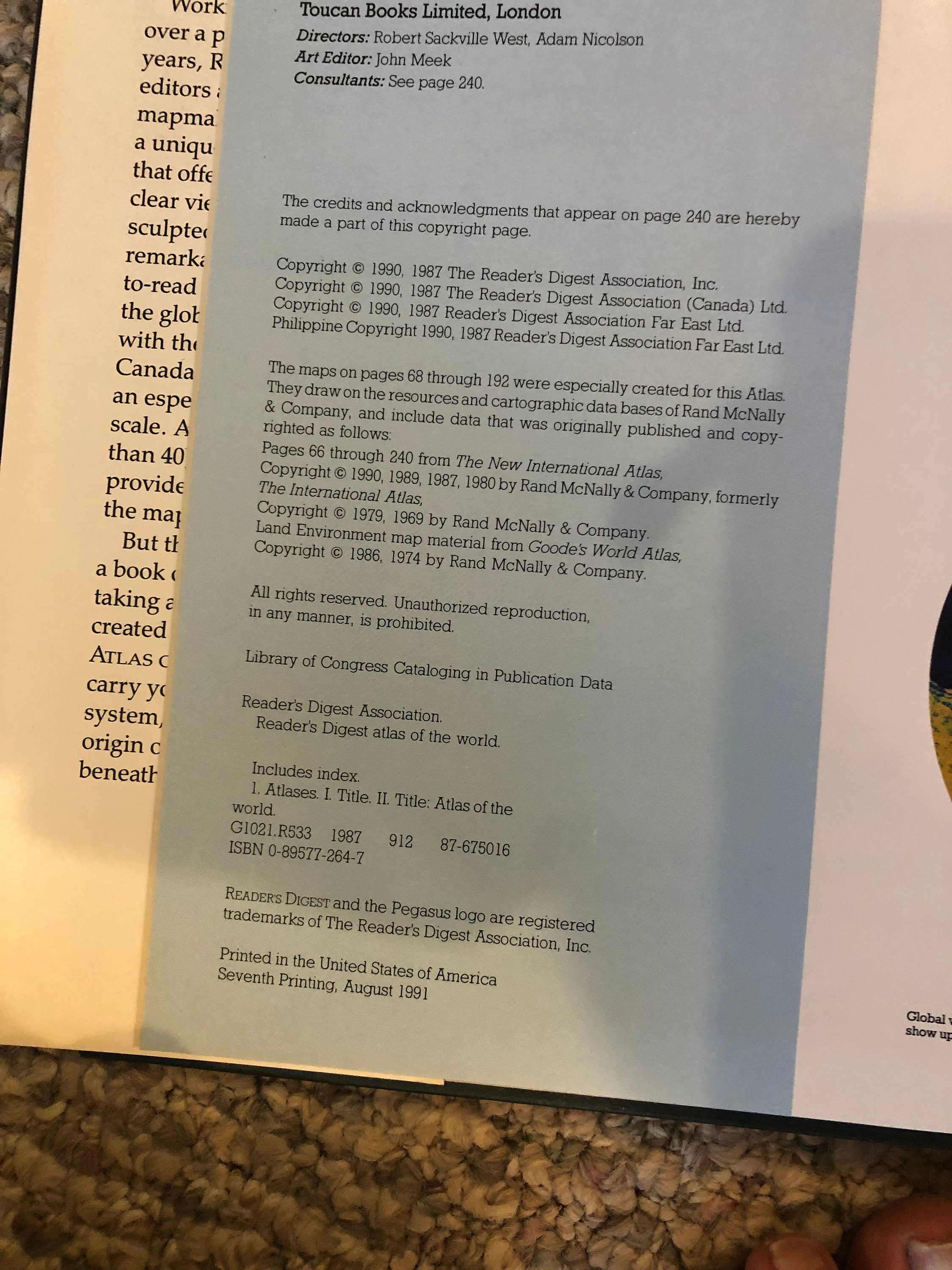 Atlas of the World 1990 by Rand Mcnally Maps and Reader's - Etsy