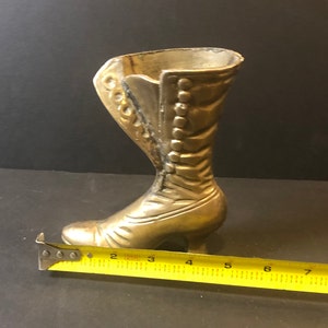 Lovely Brass Victorian Boot/shoe Vase - Etsy