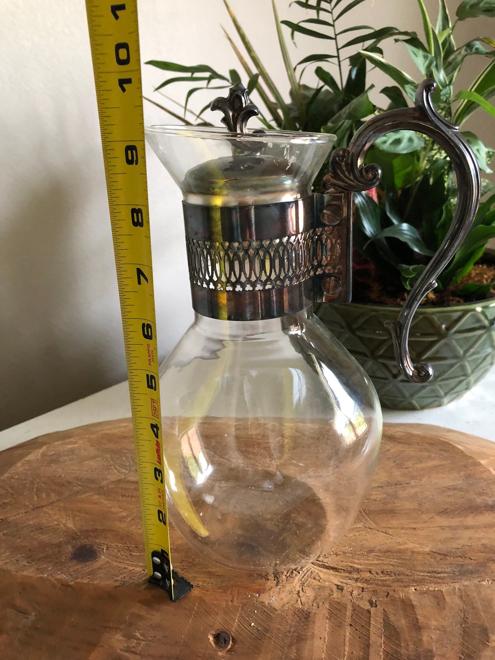 Pitcher With Silver Handle and Lid - Etsy