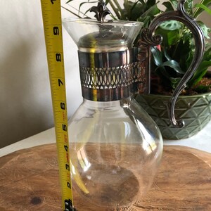 Pitcher With Silver Handle and Lid - Etsy