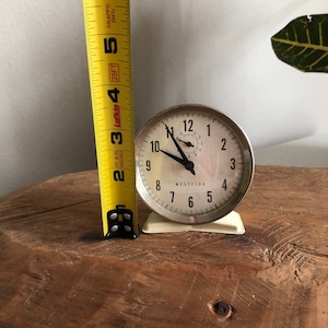 Two Westclox Clocks Wind up Vintage Night Stand Clock Blue Green ...