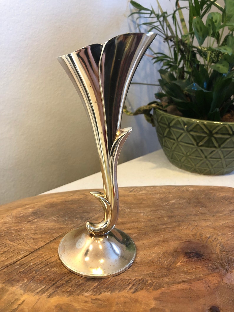 Godinger Tarnish Resistant Vase Made in Japan Art Deco - Etsy