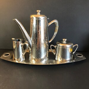 Gebruder Hepp Hammered Metal Tea/coffee Set GEBR. H SCH, Mother's Day ...