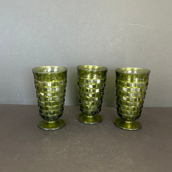 Green Water Goblets - Etsy