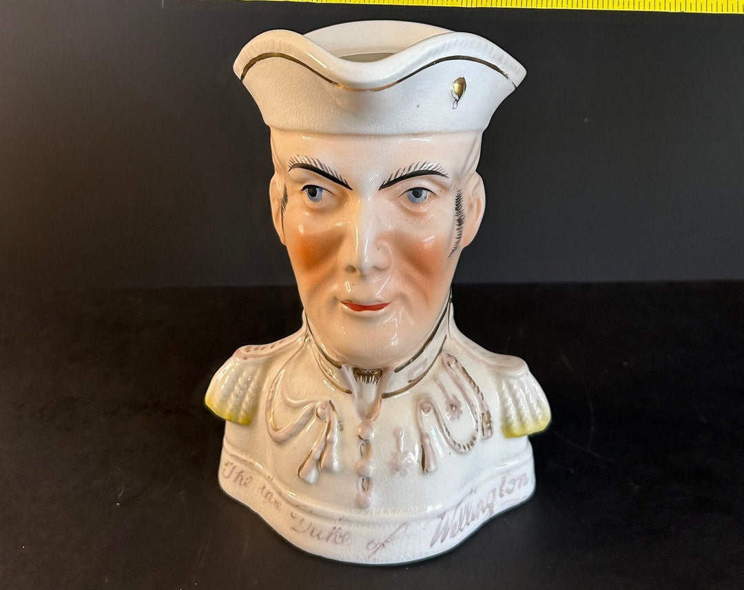 Vintage Duke of Wellington Toby Jug Coin Bank | 1970s Ceramic Bust ...
