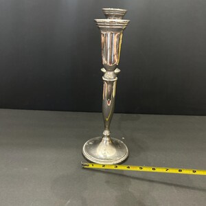 Vintage 12" Tall X 12" Wide Silver Plated Candelabra Three Holed Candle ...