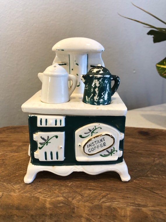 Lego Co. Porcelain Stove Salt and Pepper Shakers and Sugar | Etsy