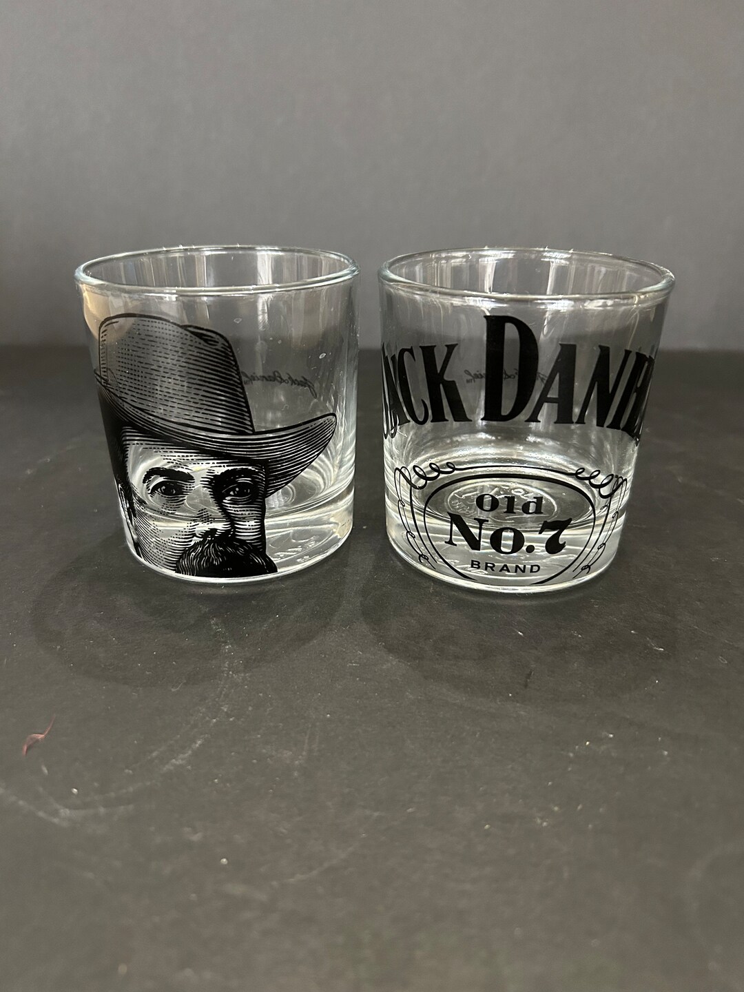 Two Jack Daniels Whiskey Glasses - Etsy