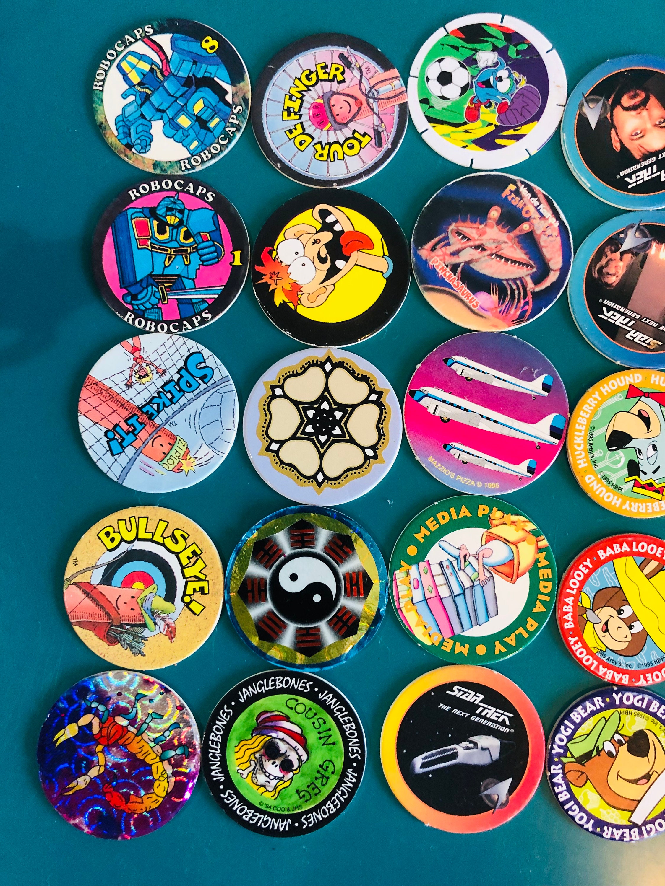 50 Authentic Vintage 1990s Pogs | Original Milk Caps Lot | 90s Toys ...
