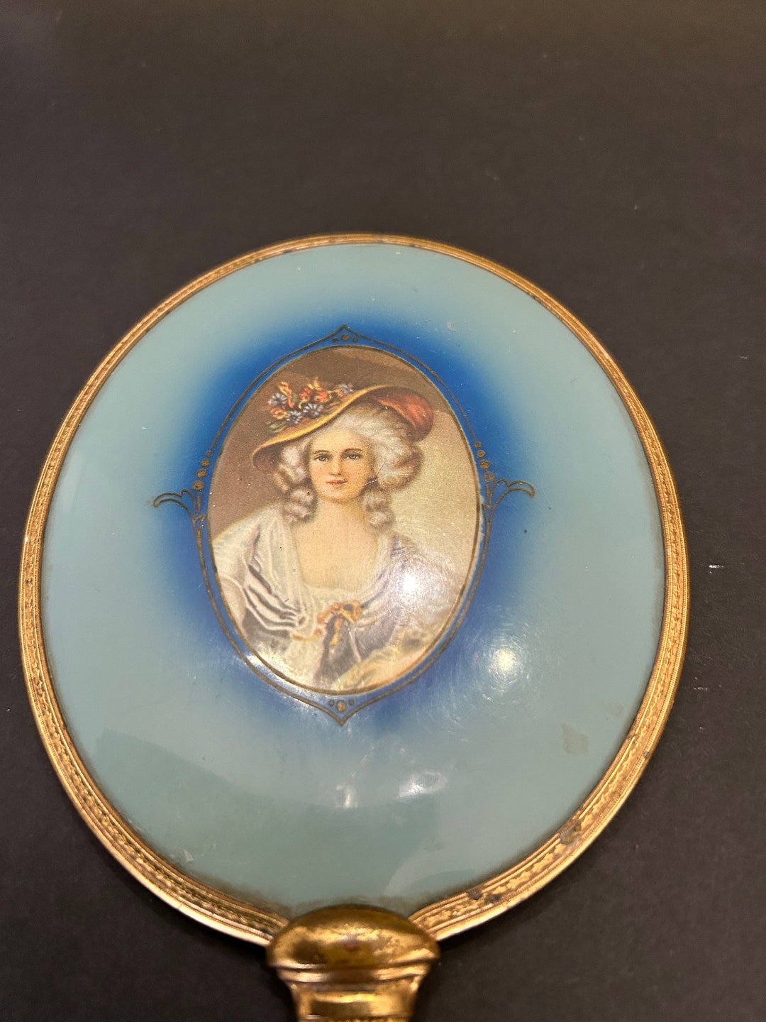 Vintage Victorian Motif Metal Hand Mirror 13 Inches Long Circa 1960s - Etsy