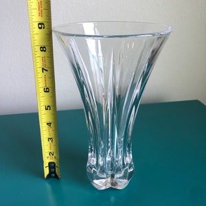Crystal Glass Vase, Vintage Centerpiece, Gift Flower Vase, - Etsy