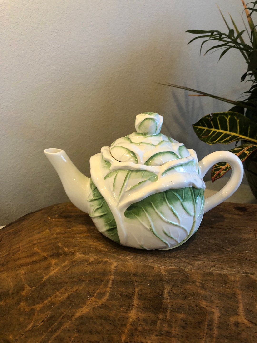 Vintage Cabbage Teapot, Cottage Core, Unique Vintage, Photo Prop - Etsy