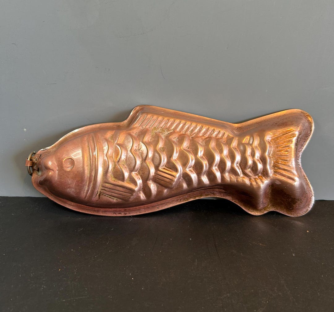 Vintage Wagner Copper Fish Mold – Made in West Germany – Heavy ...