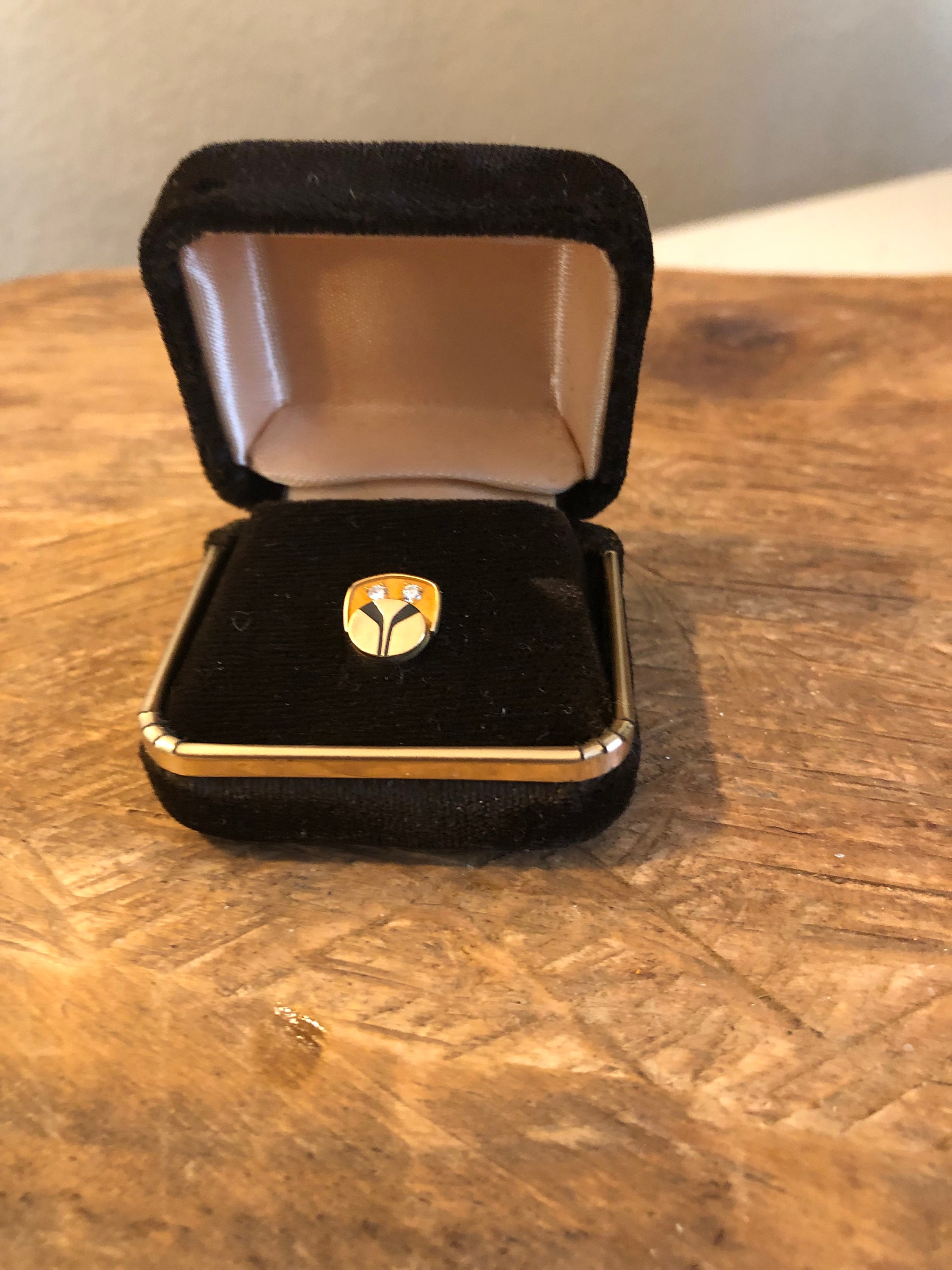 Employee Service Pin 10K Gold With Two Diamonds. 1980s | Etsy