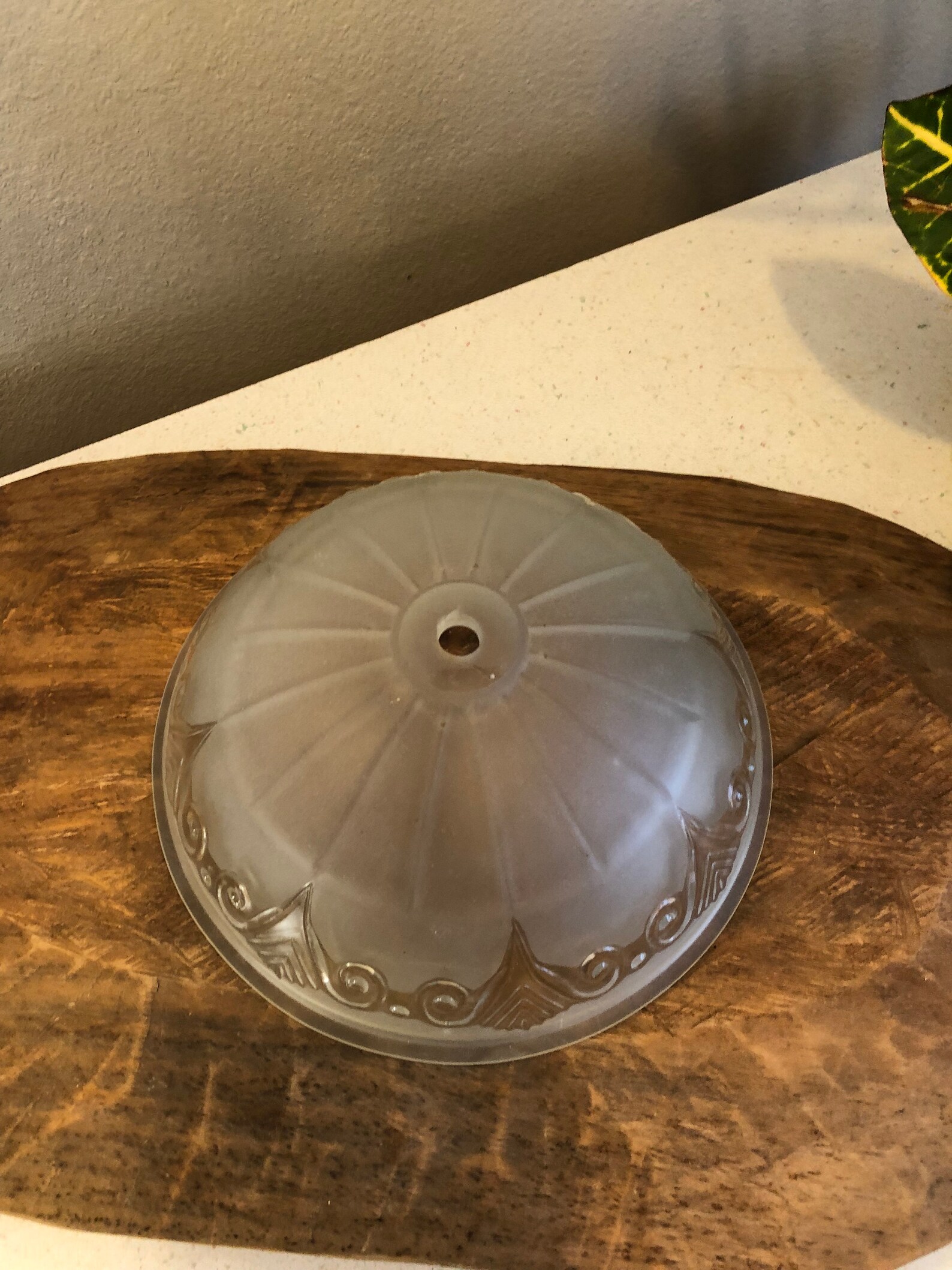 Vintage Art Deco Glass Ceiling Light Cover - Etsy