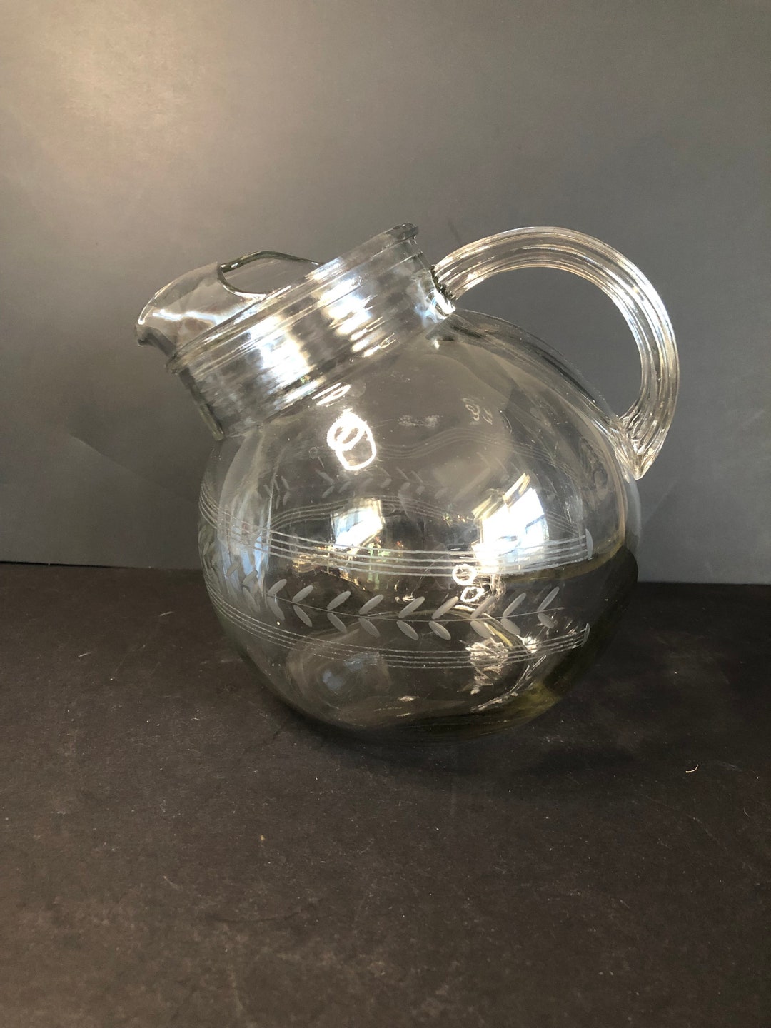 Ball Pitcher by Anchor Hocking - Etsy