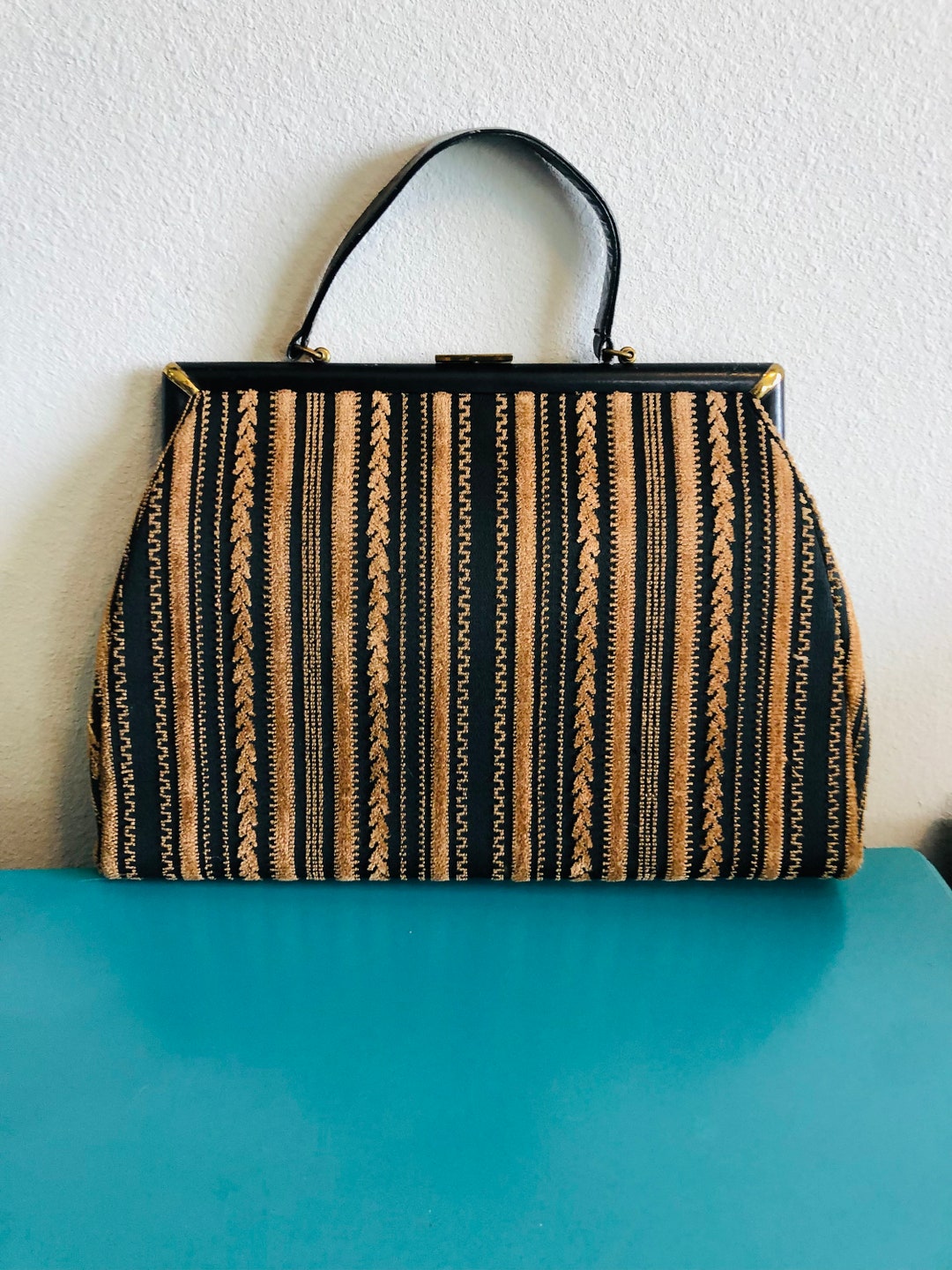 Authentic Vintage Coronet Handbag Purse With Matching Coin Purse, Brass ...