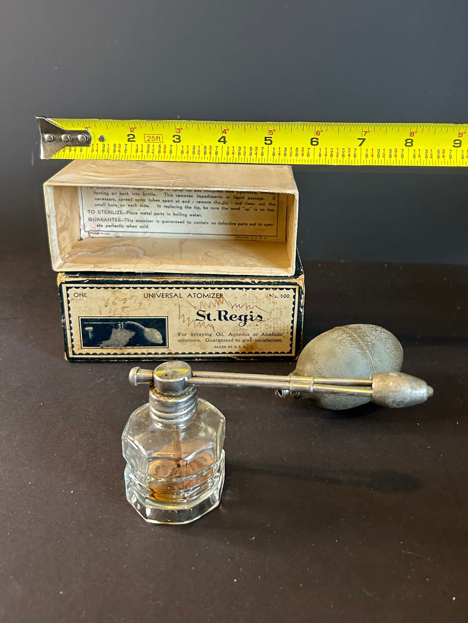 1920s St. Regis No. 100 Atomizer: Vintage Perfume Sprayer, Art Deco ...