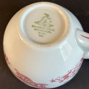 Vintage Shenango China Cup: White With Pink Floral Design, Restaurant ...