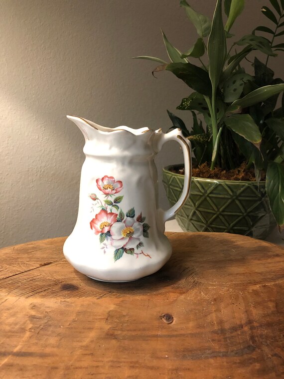 Old Porcelain Milk Pitcher - Etsy